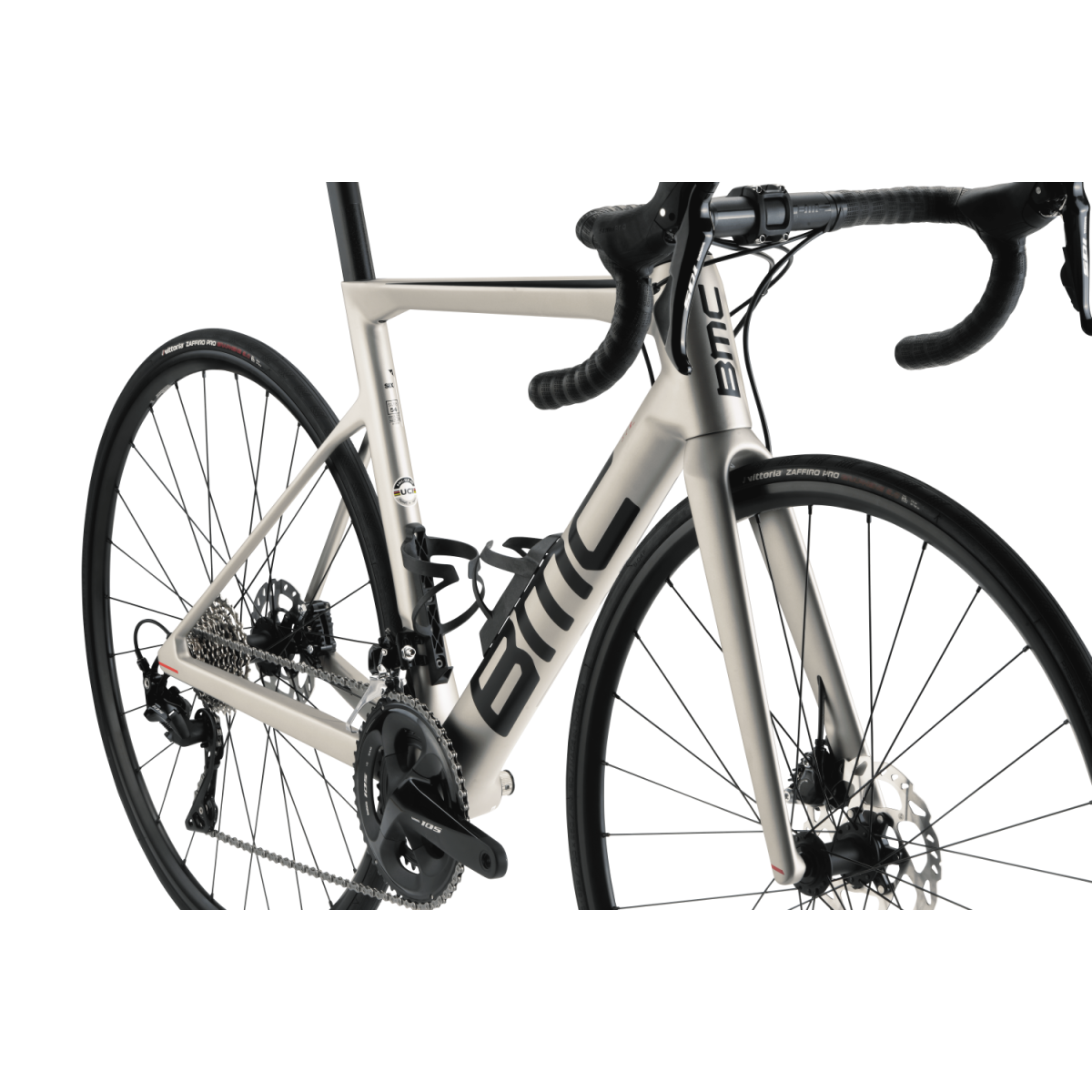 BMC Teammachine SLR Five plento dviratis | Arctic Silver - Black | Velonova